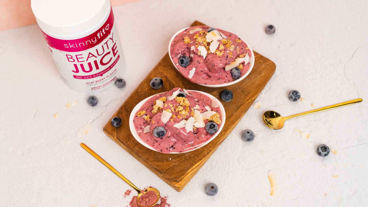 3 Ingredient Blueberry Nice Cream