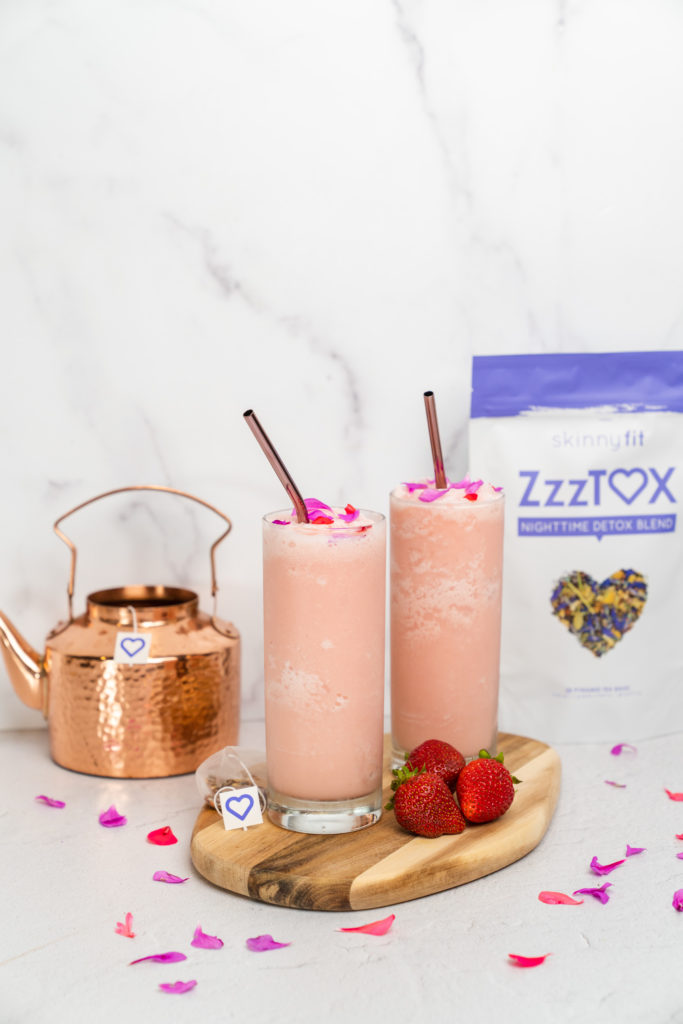 Frozen Pink Tea Latte To Help Curb Appetite (Great For Weight Loss!)