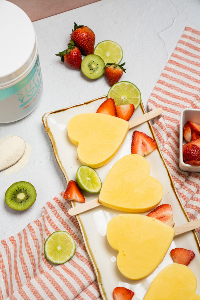 Skin-Boosting Peach Mango Popsicles