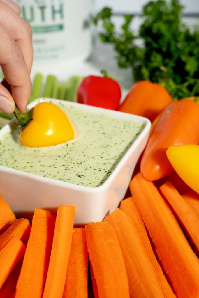 Light & Creamy Green Goddess Dip