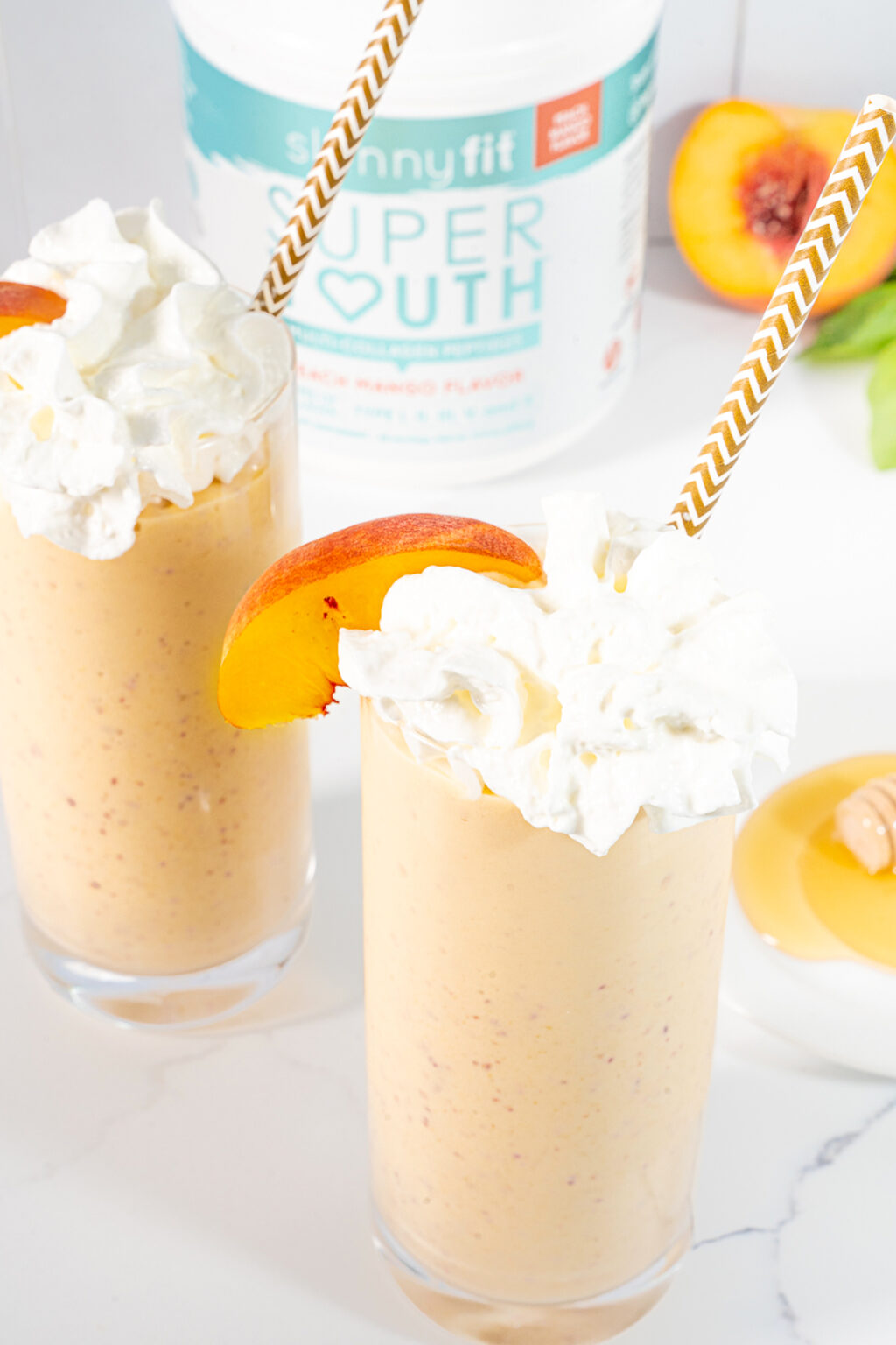 Fizzy Peach Collagen Shake
