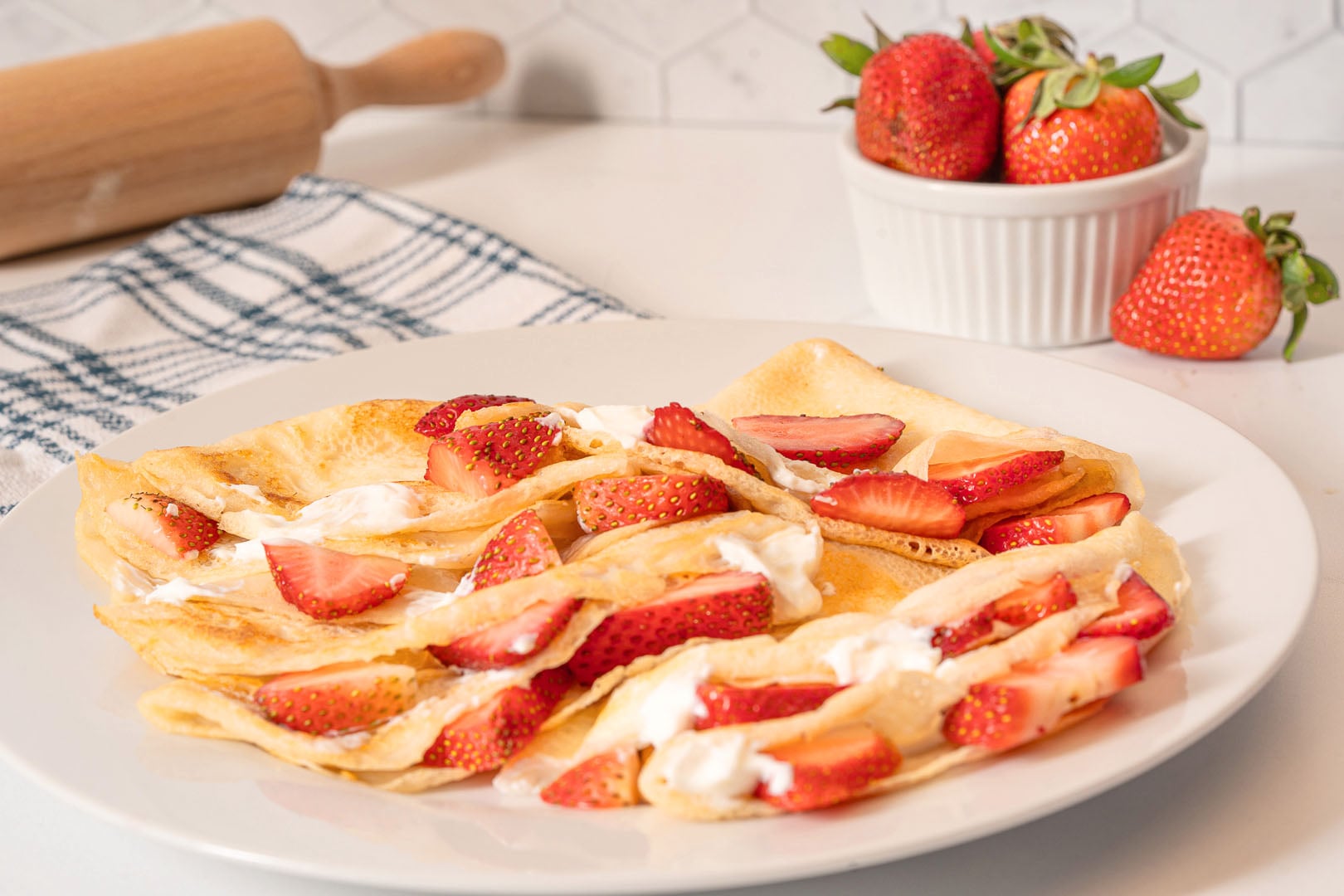 Strawberry Collagen Crepes
