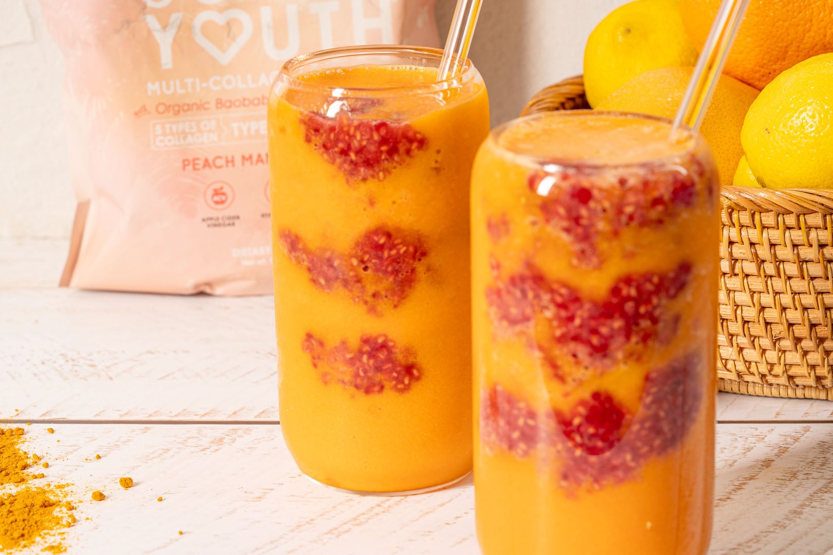 Super Youth Sunrise Smoothie w/ Peach Mango