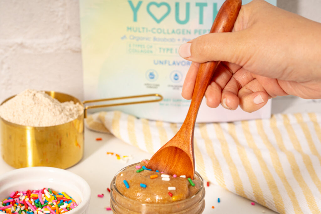 Collagen Funfetti High Protein Cookie Dough Recipe